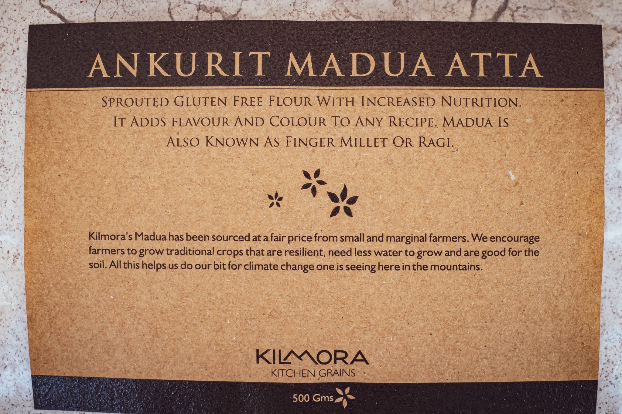 Ankurit Madua Atta (Sprouted Ragi / Finger Millet Flour) – Kilmora