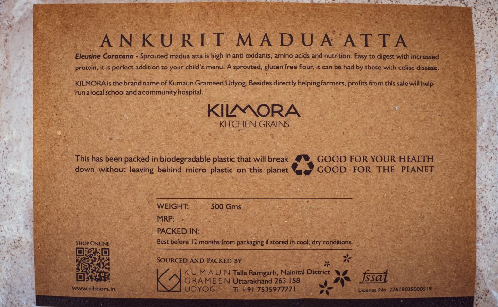 Ankurit Madua Atta (Sprouted Ragi / Finger Millet Flour) – Kilmora