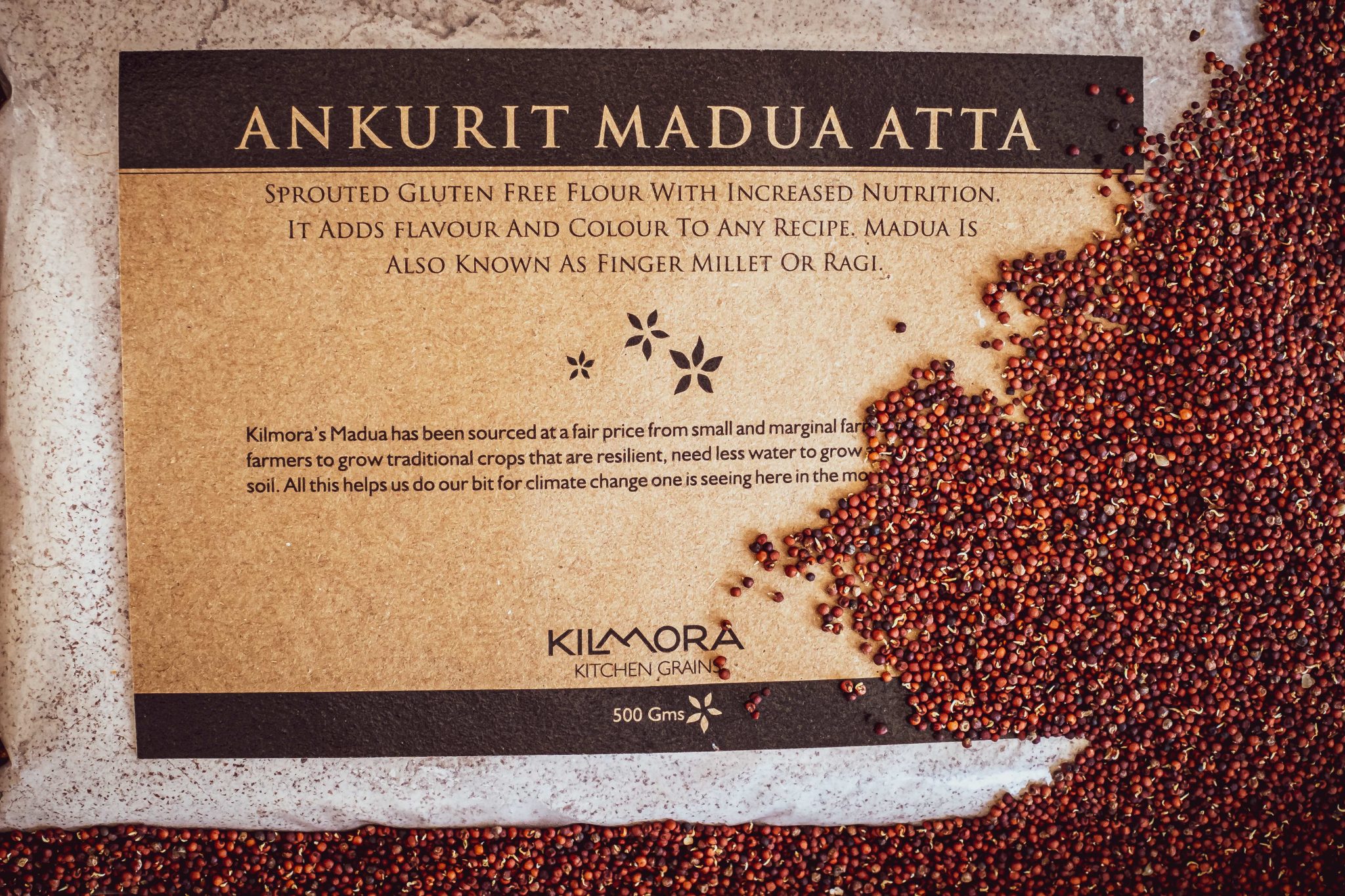Ankurit Madua Atta (Sprouted Ragi / Finger Millet Flour) – Kilmora