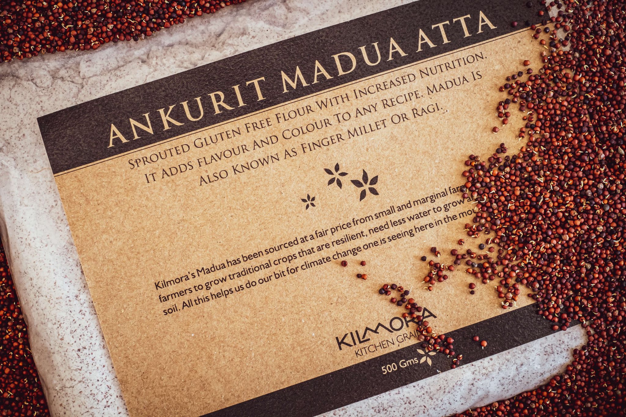 Ankurit Madua Atta (Sprouted Ragi / Finger Millet Flour) – Kilmora